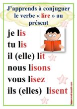 J’apprends à conjuguer les verbes « lire » " écrire " et "dire" au ...